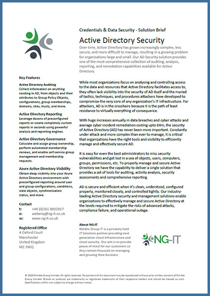 Active Directory Security - NG IT Cybersecurity Hub